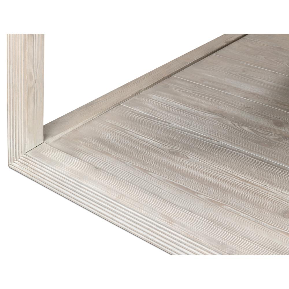 Carnegie Modern Classic Grey Pine Wood Square 2 Tier Coffee Table 51" W ...