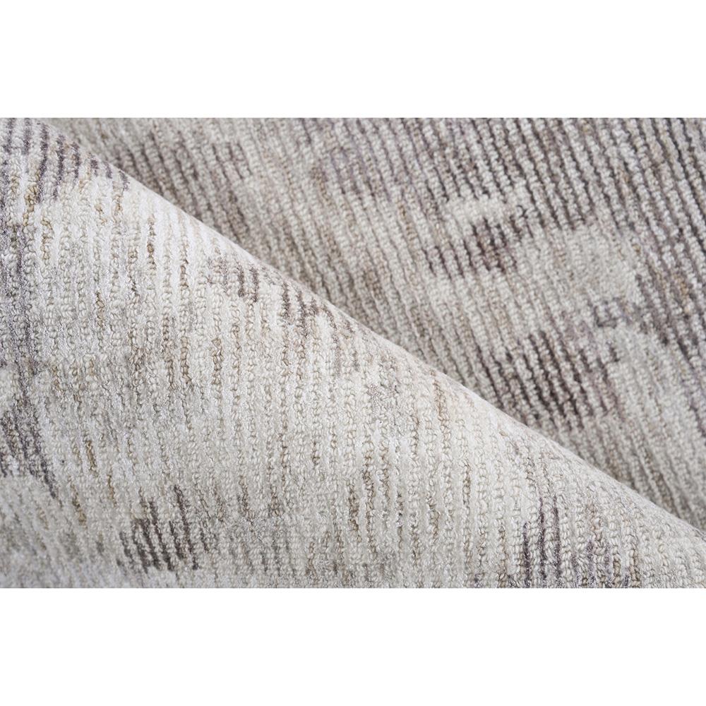Elijah Modern Brown Wool Abstract Patterned Rug - 10'x14' | Kathy Kuo Home