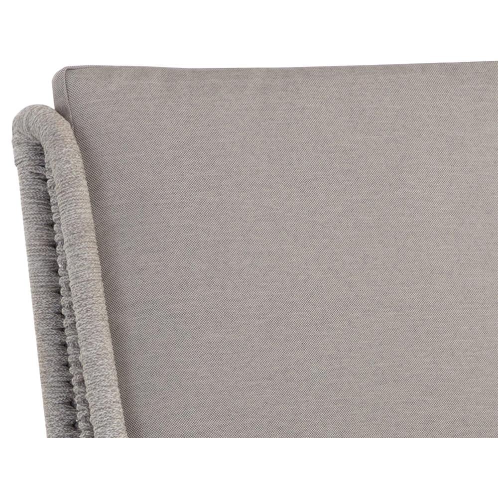 Wagner Coastal Taupe Cushion Natural Teak Woven Outdoor Counter Stool ...