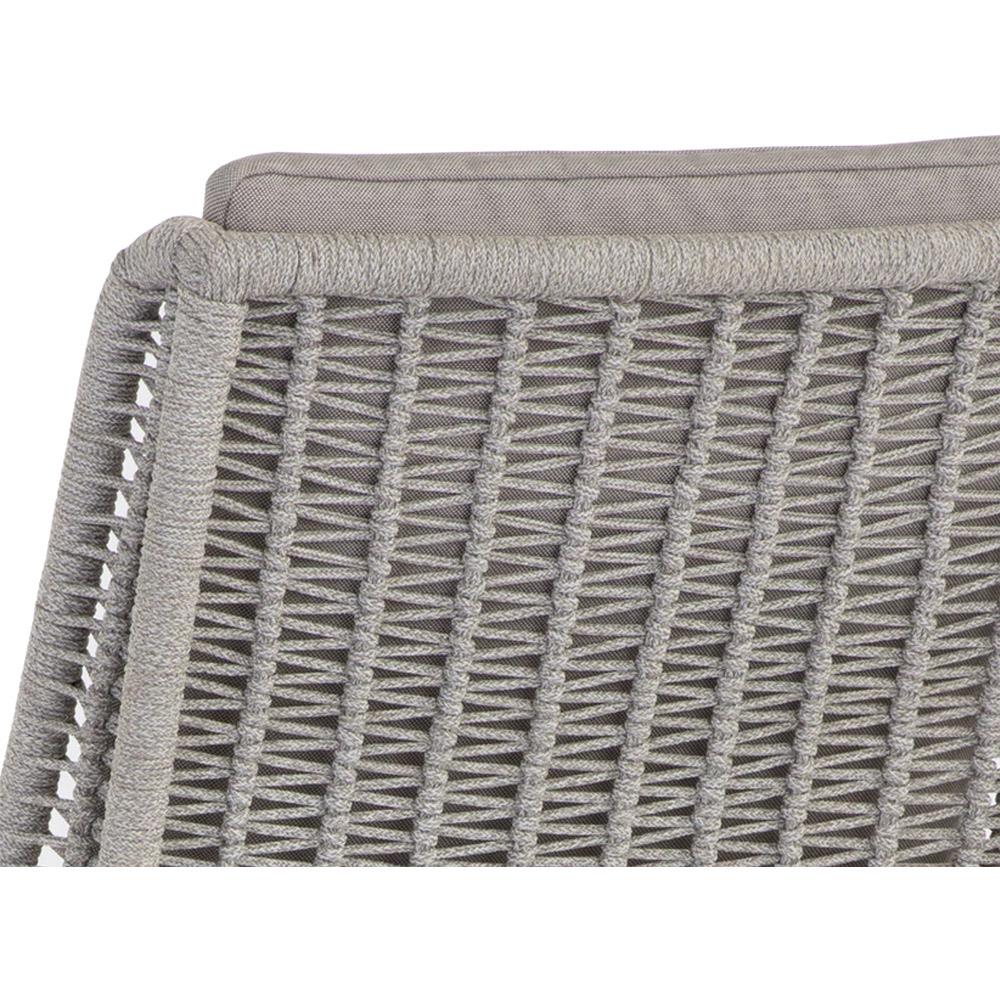 Wagner Coastal Taupe Cushion Natural Teak Woven Outdoor Counter Stool ...
