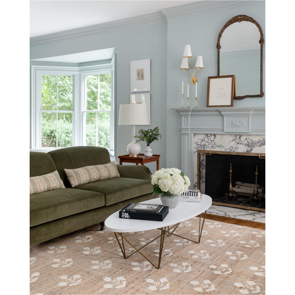Francine French Country Natural Floral Patterned Jute Rug - 2'x3' 2'x3 ...