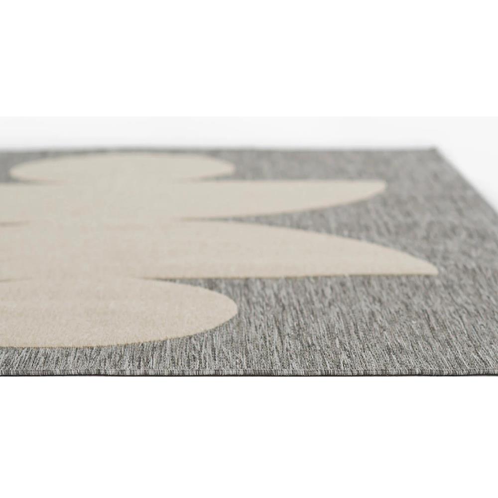 Nolan Modern Grey Geometric Patterned Indoor Outdoor Rug - 5'3x7'6"