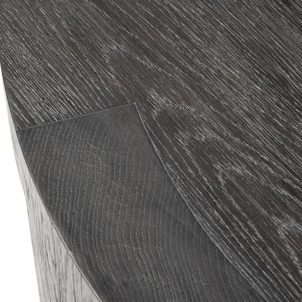 Shelby Rustic Lodge Black Wood Round Coffee Table - 48" 41" W - 50" W ...