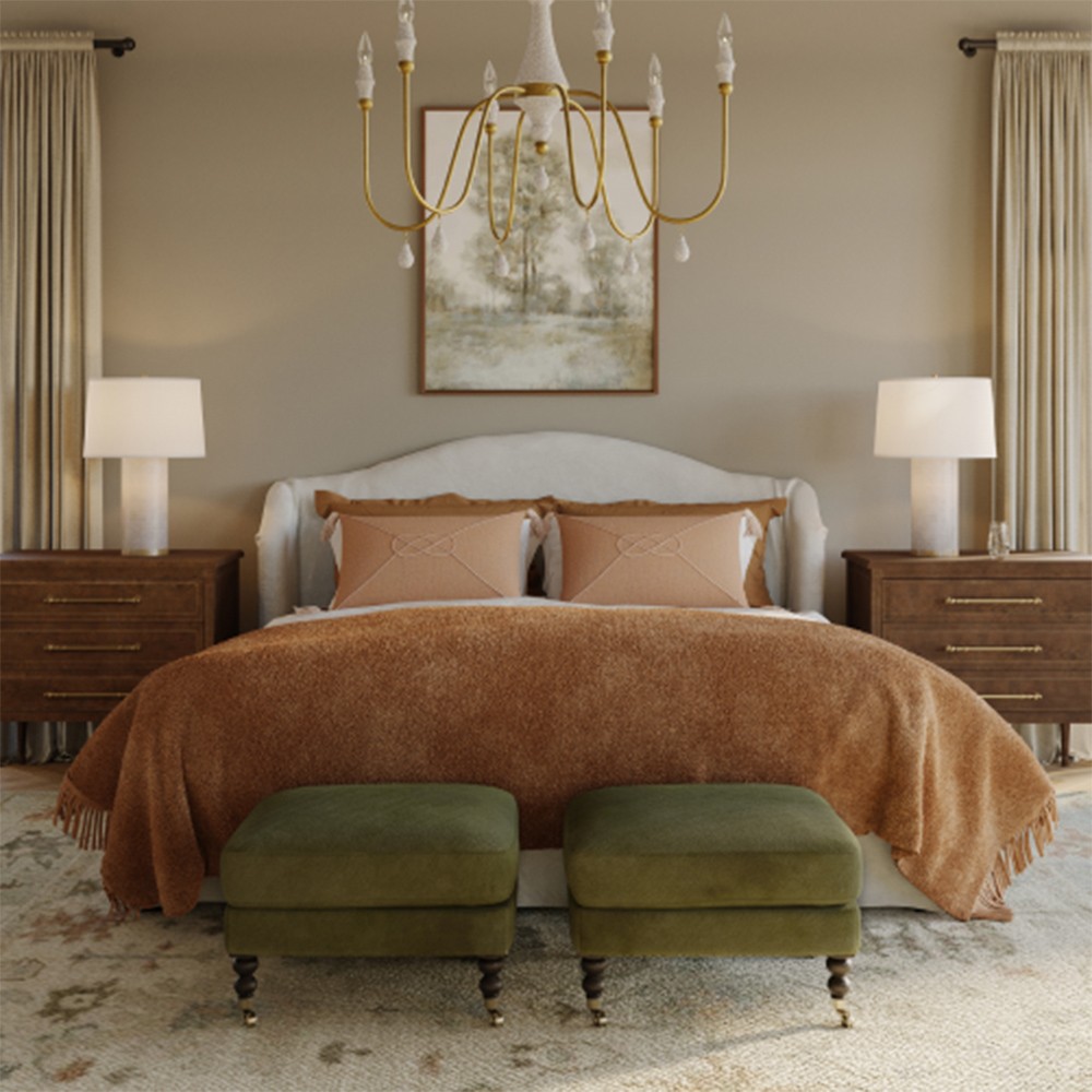 Maddie Modern Off White Upholstered Linen Slipcovered Wingback Bed ...