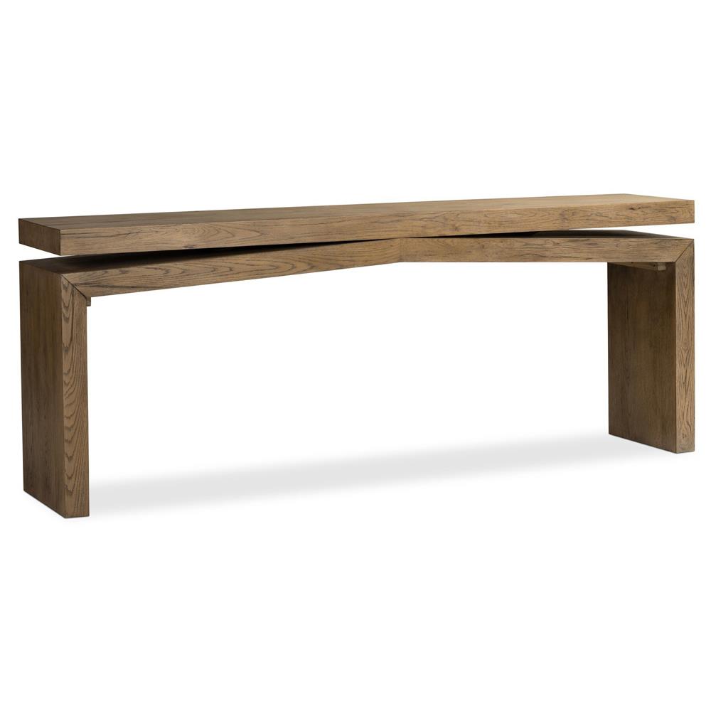 Rayan Rustic Lodge Grey Oak Wood Console Table Extra Long (over 75" W ...