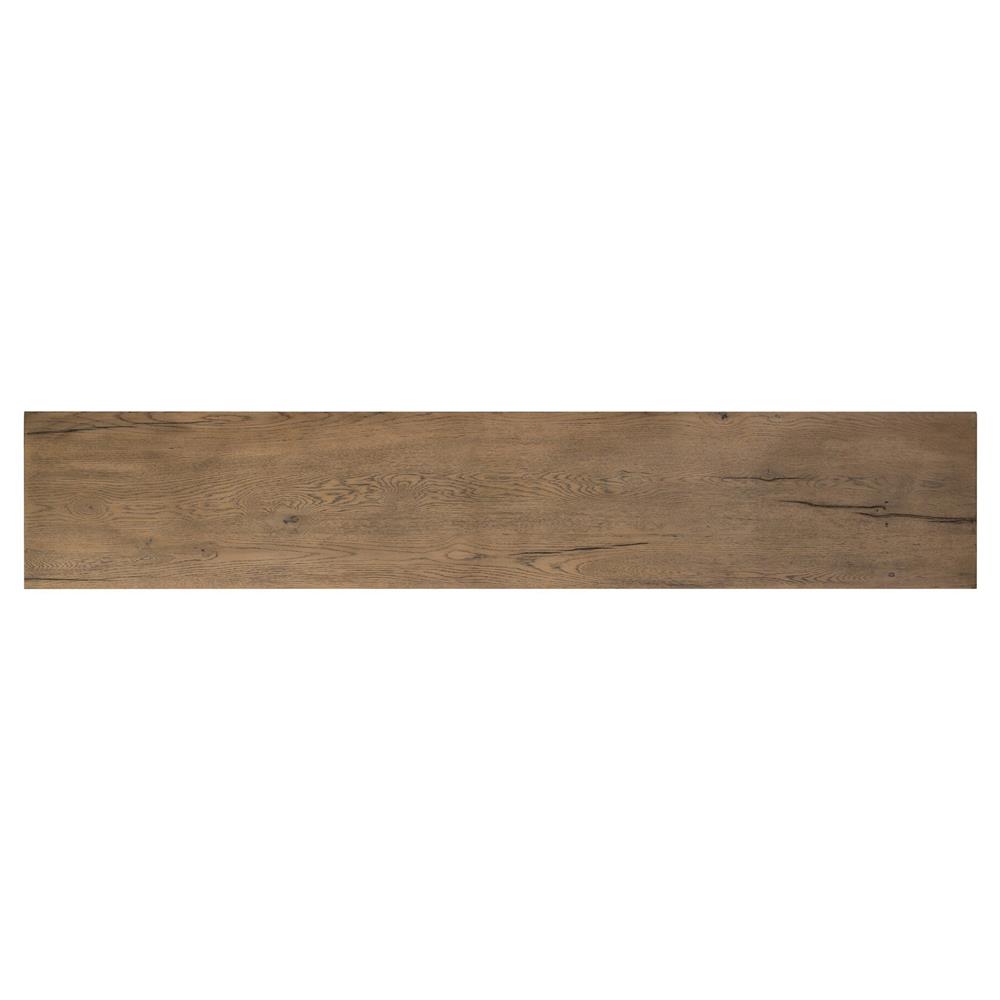 Rayan Rustic Lodge Grey Oak Wood Console Table Extra Long (over 75" W ...