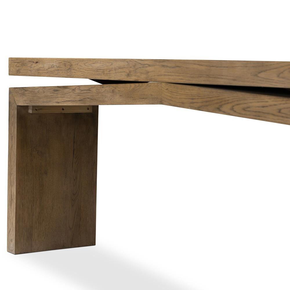 Rayan Rustic Lodge Grey Oak Wood Console Table Extra Long (over 75" W ...