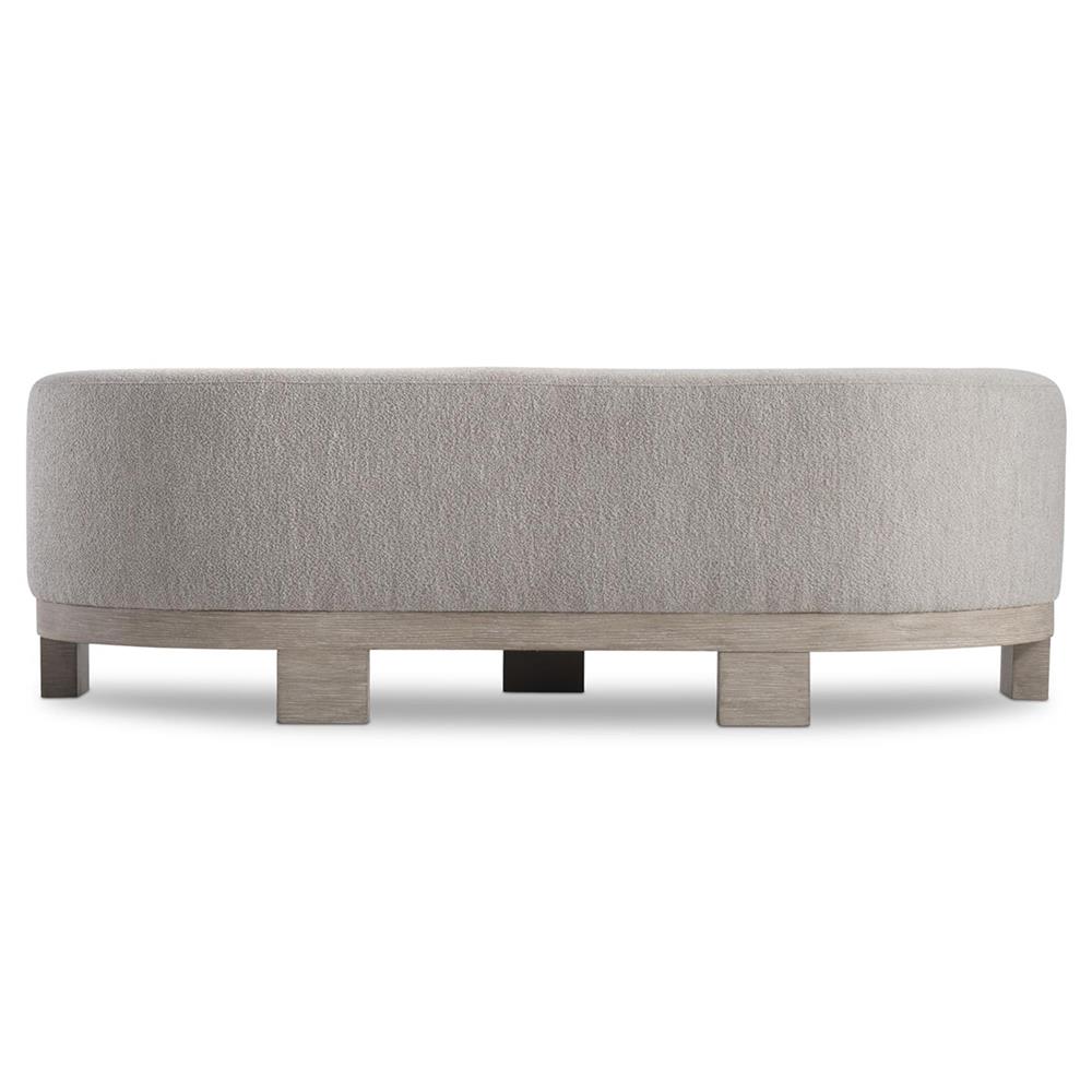 Isolde Modern Classic Grey Performance Demilune Bench Long (above 55" W ...
