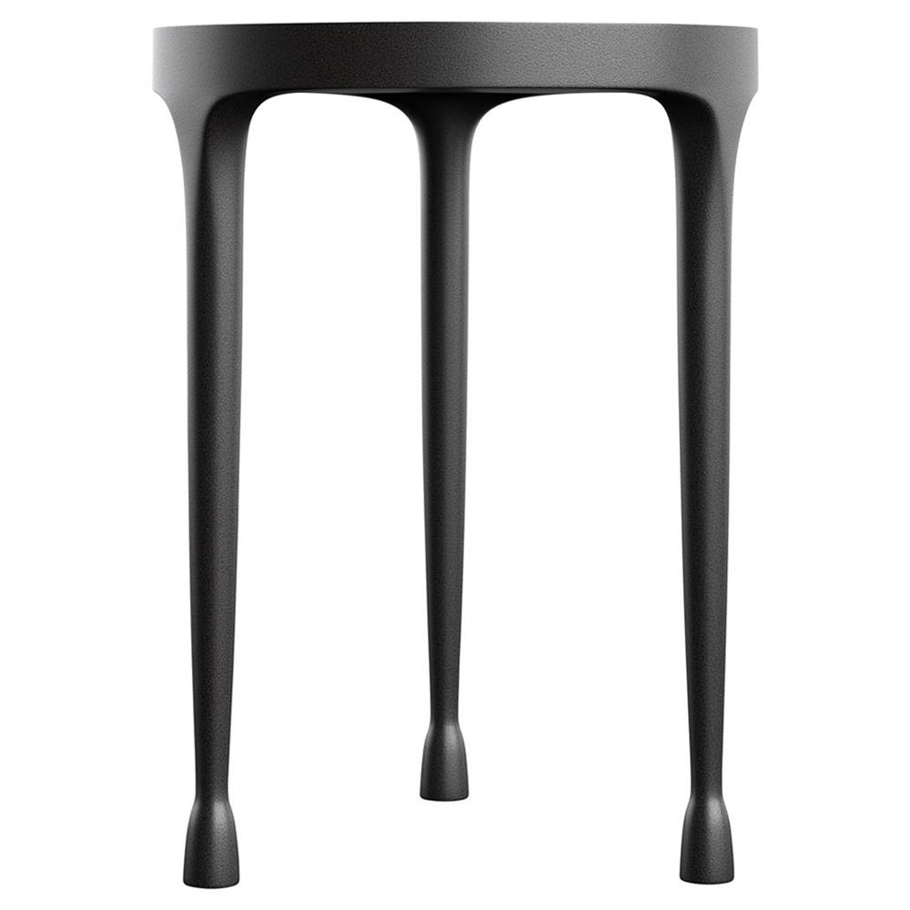 Ingrid Modern Classic Black Steel Round Side End Table Standard (14 ...