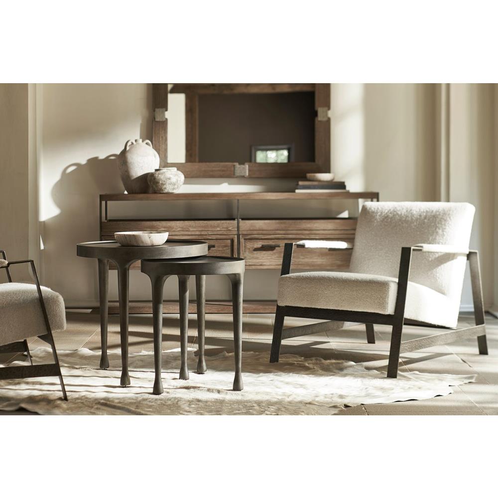 Ingrid Modern Classic Black Steel Round Side End Table Standard (14 ...