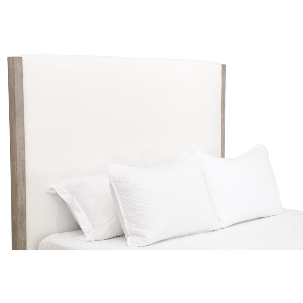 Emily Rustic Lodge Pearl White Performance Natural Grey Wood Bed ...