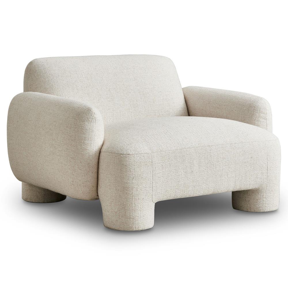 Cadmus Modern Classic Cream Arm Chair | Kathy Kuo Home