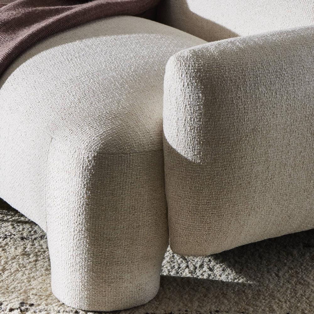 Cadmus Modern Classic Cream Arm Chair | Kathy Kuo Home