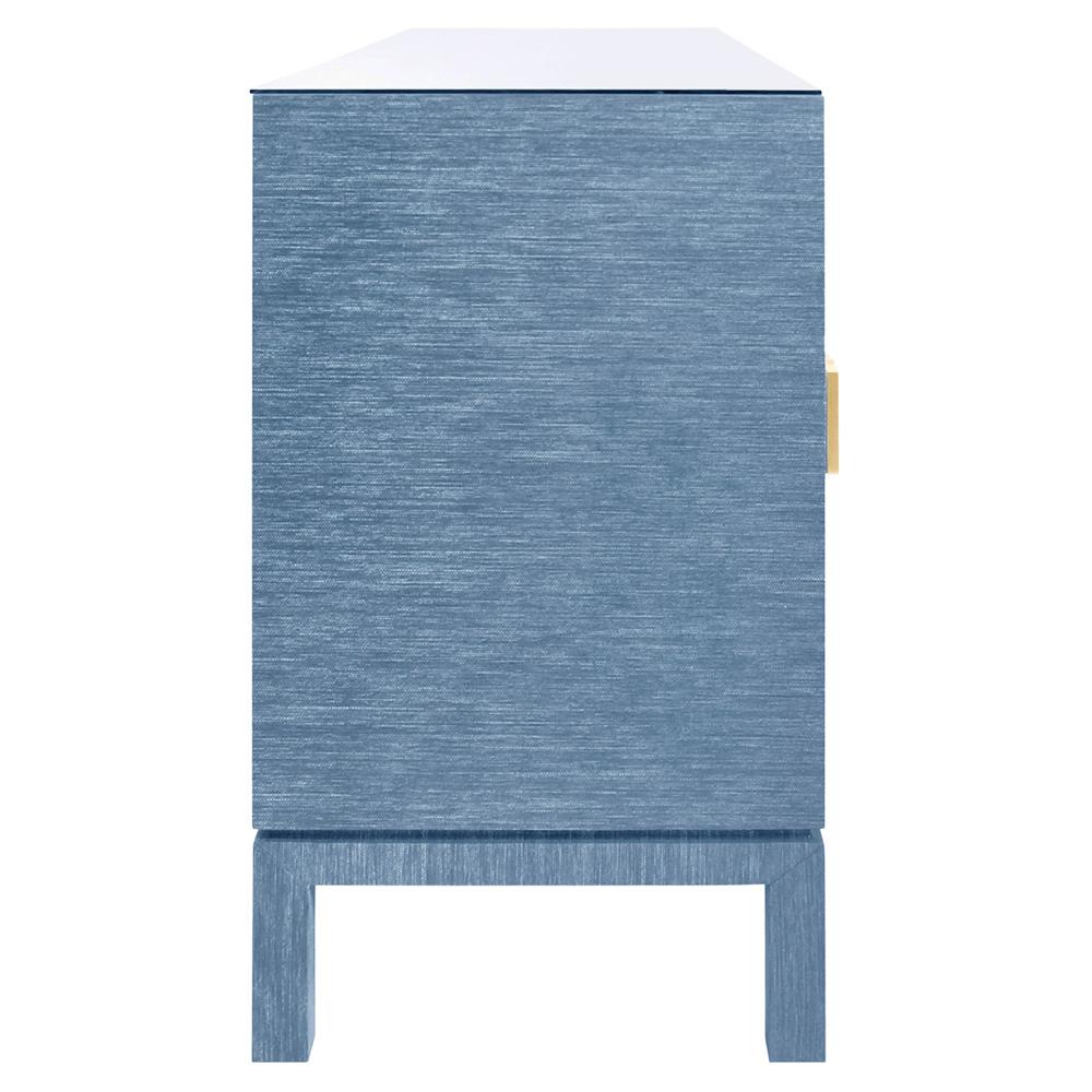 Worlds Away Effie Blue Grasscloth Buffet Standard (50"-75" W) | Kathy ...