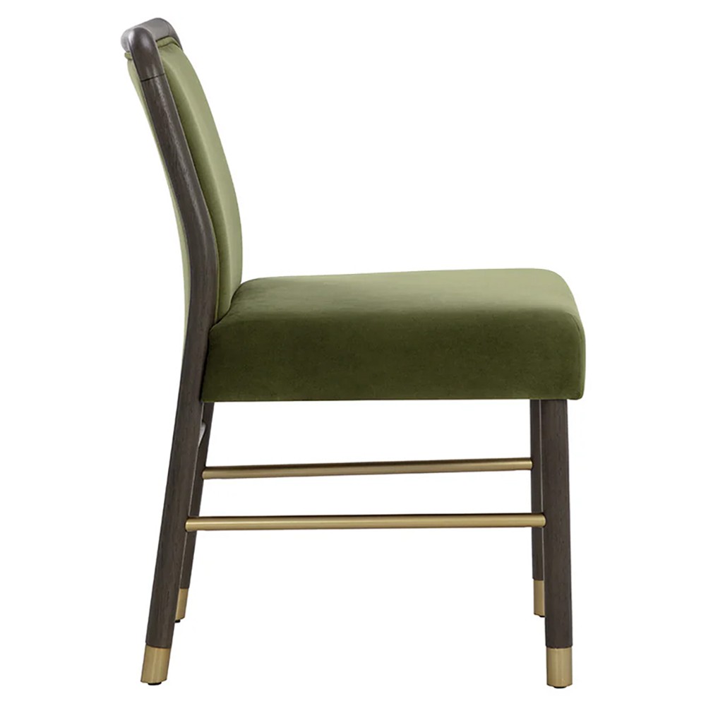 Ambrosia Modern Classic Olive Green Wood Dining Side Chair - Set of 2 ...
