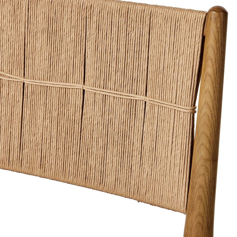 Dara Dulane Mahogany Leather Dining Chair | Kathy Kuo Home