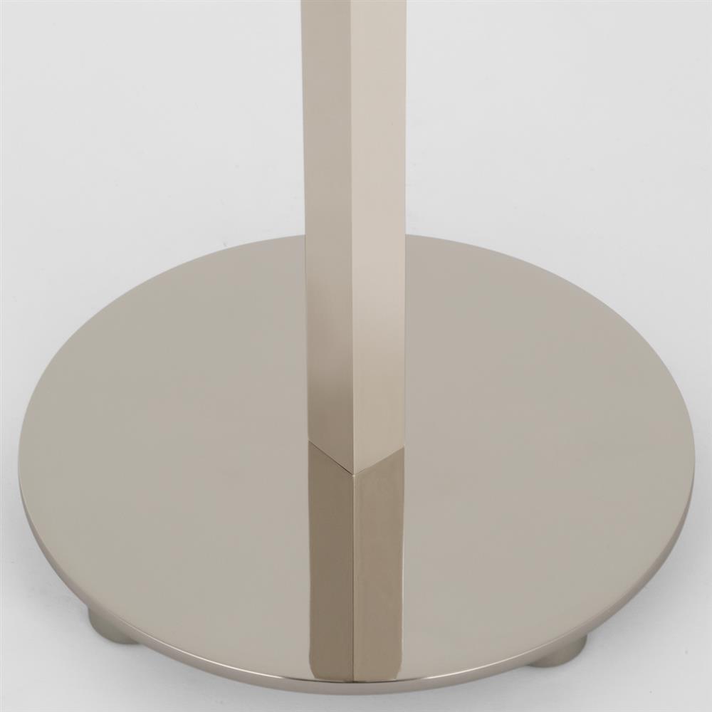 Visual Comfort Hackney Polished Nickel Linen Shade Cordless Buffet Table Lamp