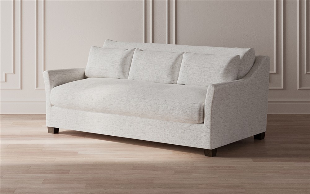 Pauline Vanilla Sofa - 85" | Kathy Kuo Home