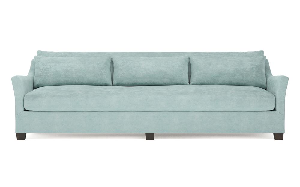Pauline French Blue Sofa - 110" | Kathy Kuo Home