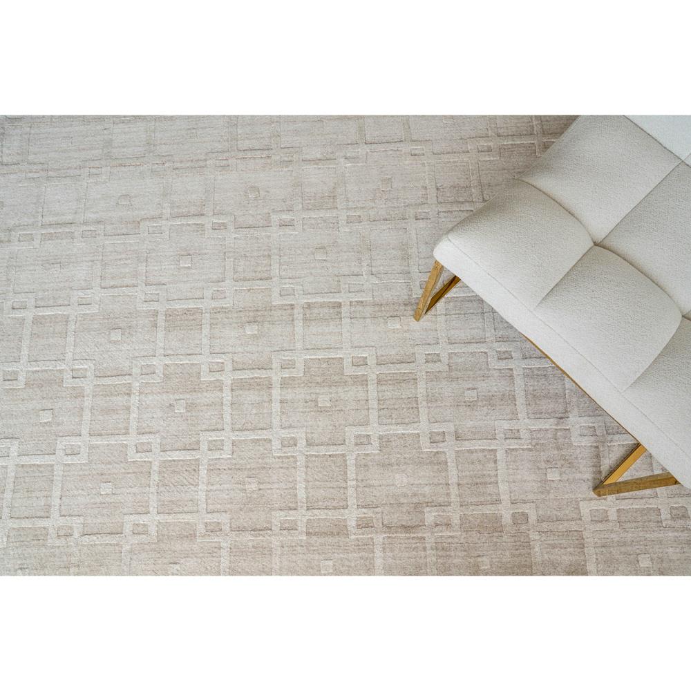 Aurora Modern Beige Wool Textured Solid Rug - Sample Sample | Kathy Kuo ...