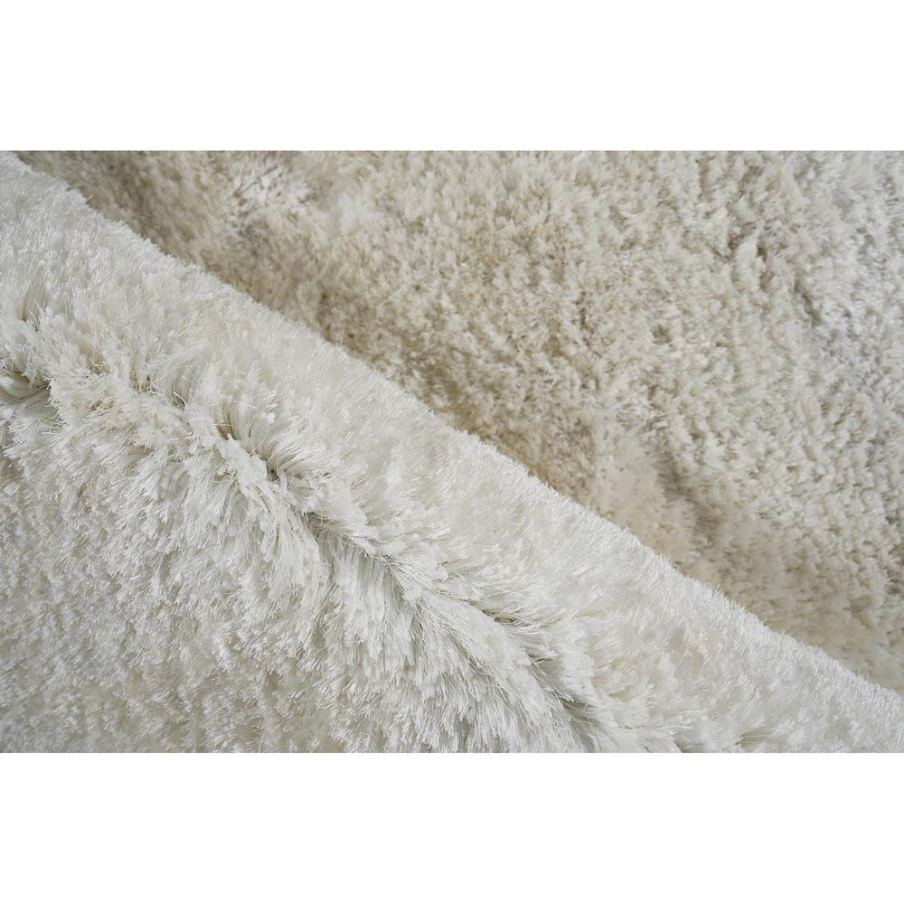 Matthias Modern Classic White Solid Shag Rug - Sample | Kathy Kuo Home