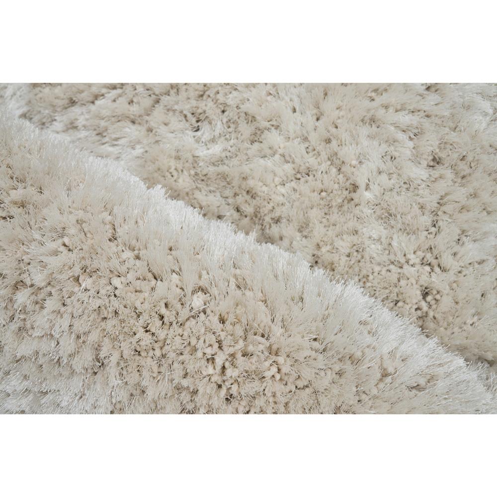 Matthias Modern Classic Cream Solid Shag Rug - Sample | Kathy Kuo Home