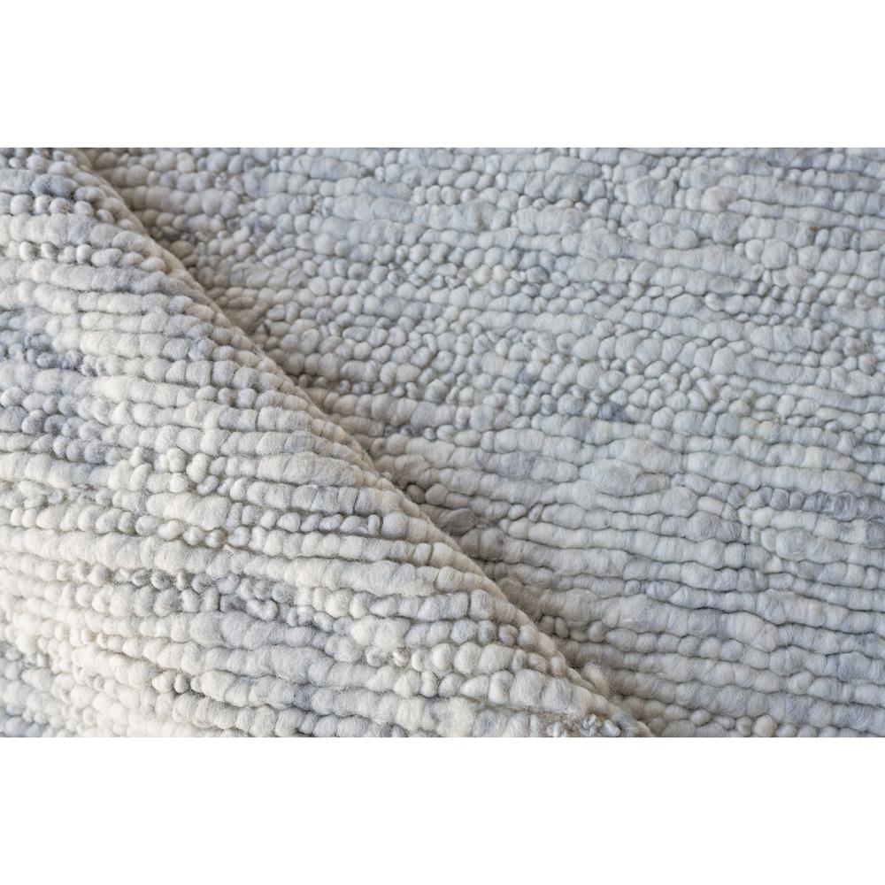 Noah Modern Classic Silver Wool Solid Rug - 2'x3' 2'x3' | Kathy Kuo Home
