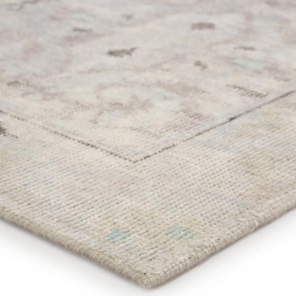 Kade Modify Modern Grey Wool Medallion Patterned Hand Knotted Rug - 3 ...