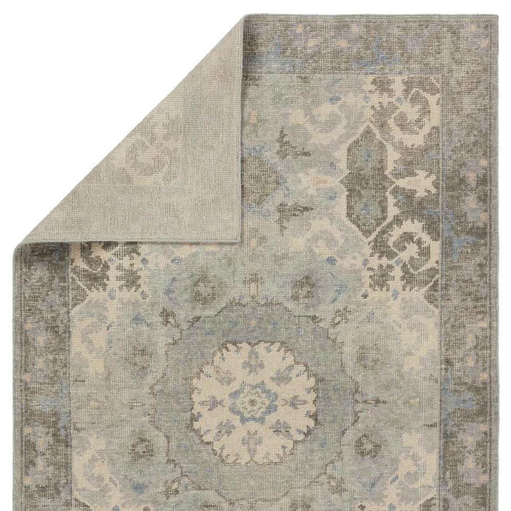 Kade Modify Modern Sage Wool Medallion Patterned Hand Knotted Rug - 2'6"x8'