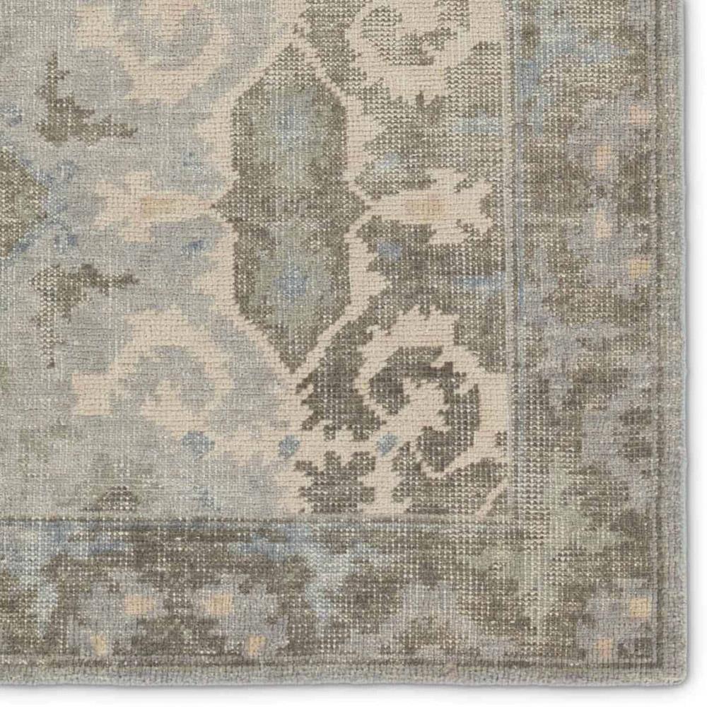 Kade Modify Modern Sage Wool Medallion Patterned Hand Knotted Rug ...