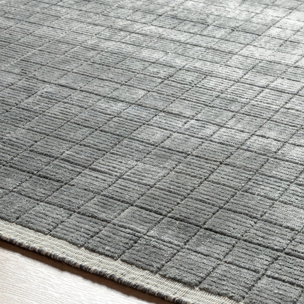 Machi Modern Classic Slate Blue Patterned Rug - Sample Sample | Kathy ...
