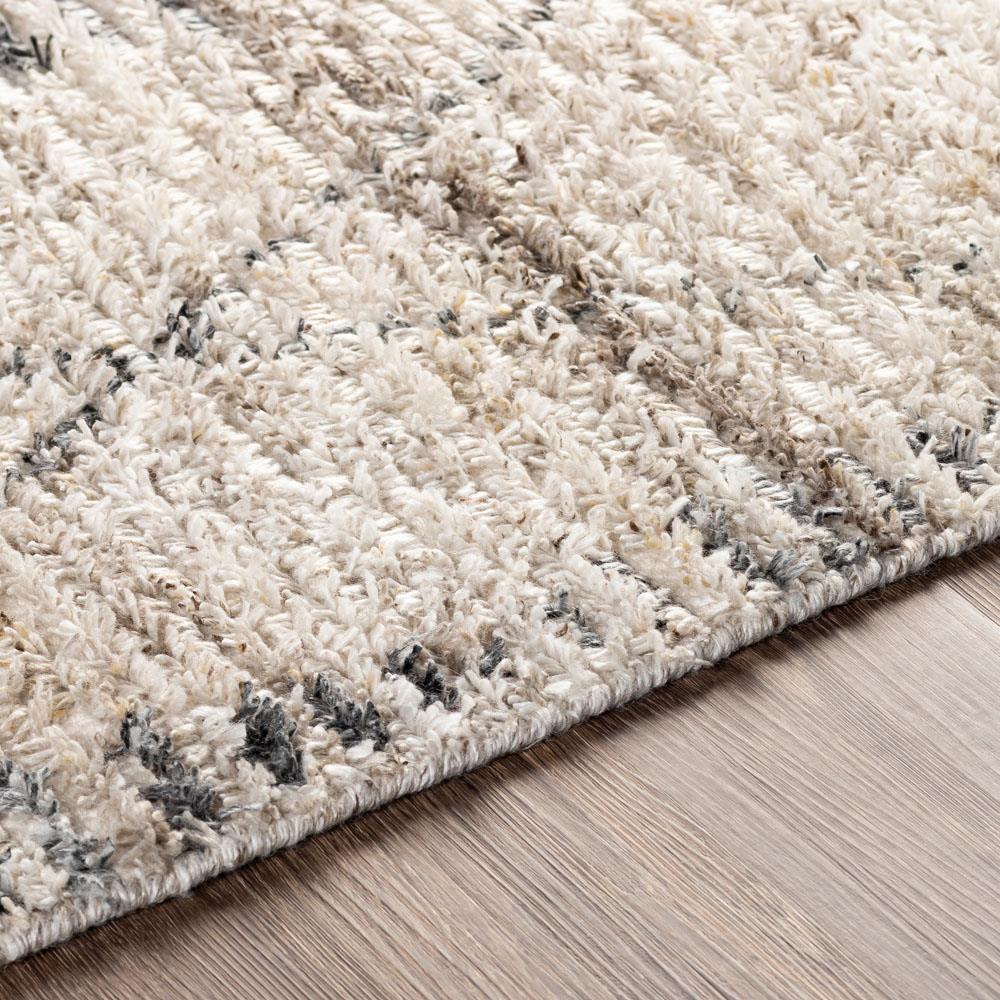 Blanca Global Bazaar Beige Diamond Shag Indoor Outdoor Hand Knotted Rug ...