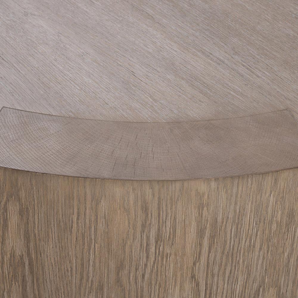 Sheena Rustic Lodge Warm Brown Oak Wood Round Coffee Table - 60" 51" W ...
