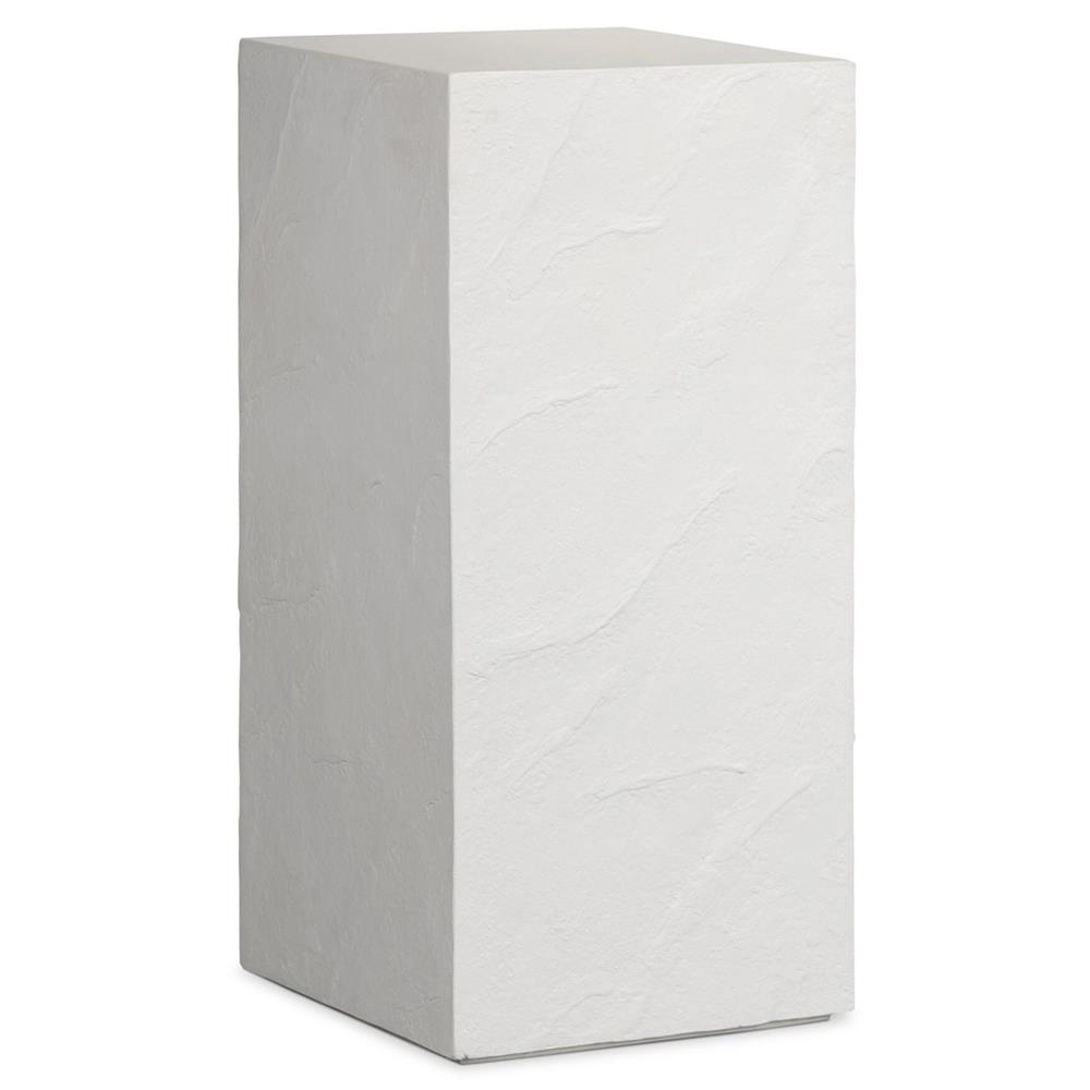 Cyndra Modern Classic White Concrete Outdoor Plinth Pedestal - 31 ...