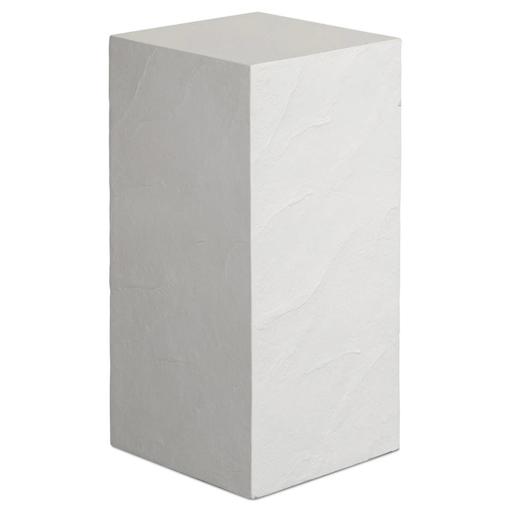 Cyndra Modern Classic White Concrete Outdoor Plinth Pedestal - 31 ...