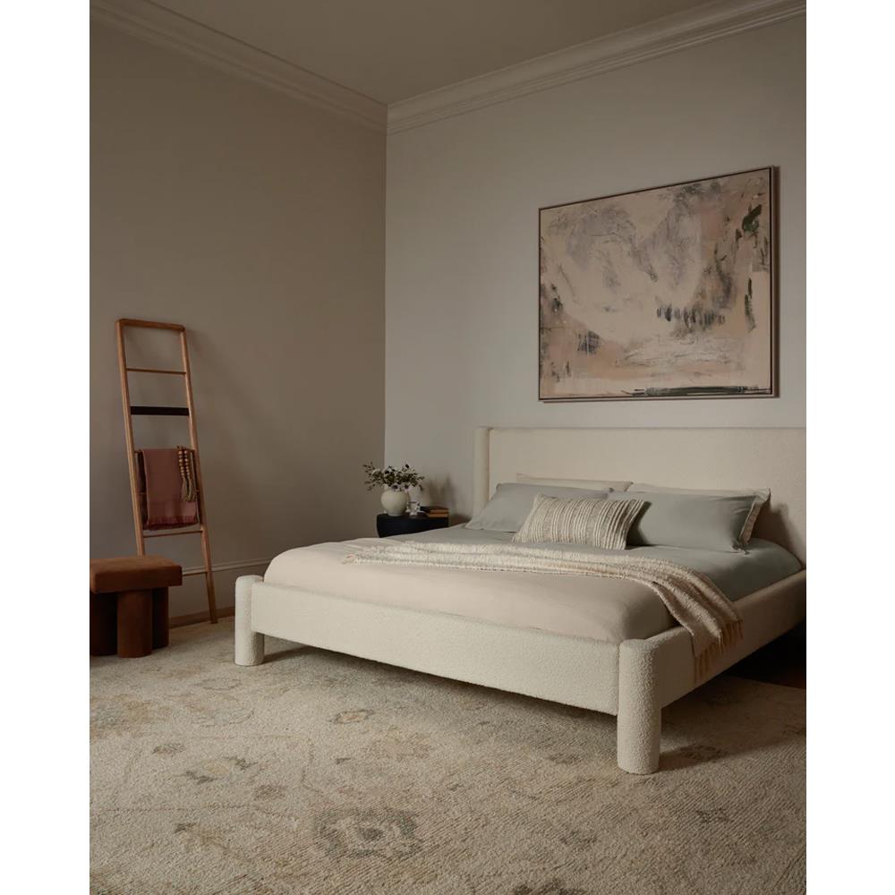 Peyton French Country Beige Wool Floral Patterned Hand Knotted Rug - 5 ...