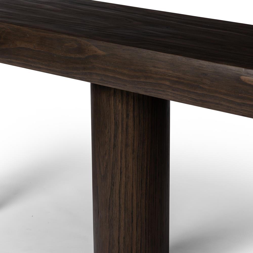 Duke Modern Classic Dark Brown Pine Oval Console Table Extra Long (over ...