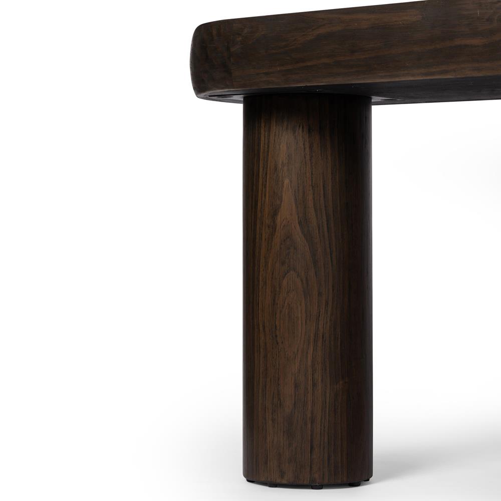 Duke Modern Classic Dark Brown Pine Oval Console Table Extra Long (over ...