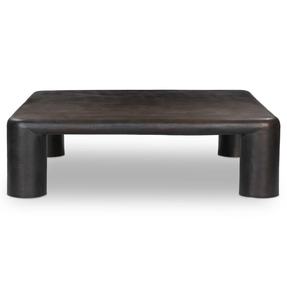 Luke Industrial Loft Bronze Aluminum Square Coffee Table 51" W - 60" W ...