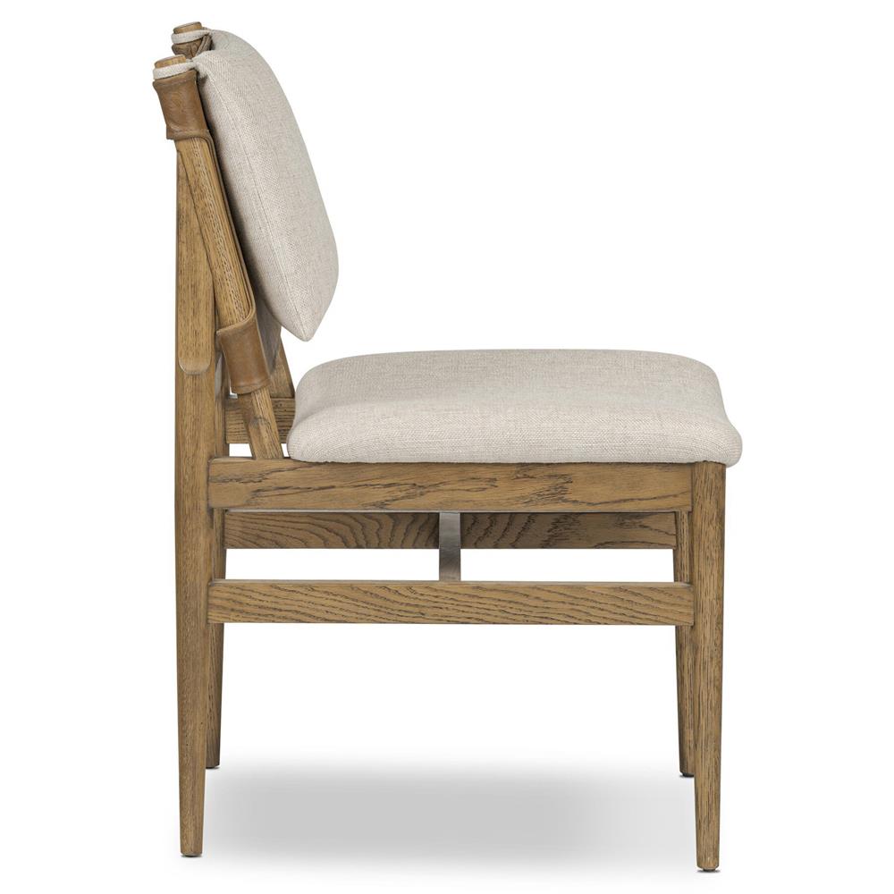 Blanche Rustic Lodge Brown Oak Dining Chair | Kathy Kuo Home