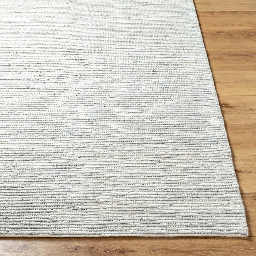 Benny Modern Classic Light Grey Wool Marled Rug - 5'x7'6" 5'x8' | Kathy ...