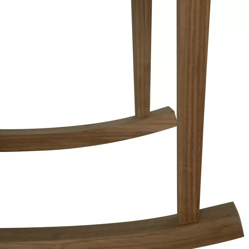 Savannah Coastal Beach Natural Teak Outdoor Rocker Chair | Kathy Kuo Home