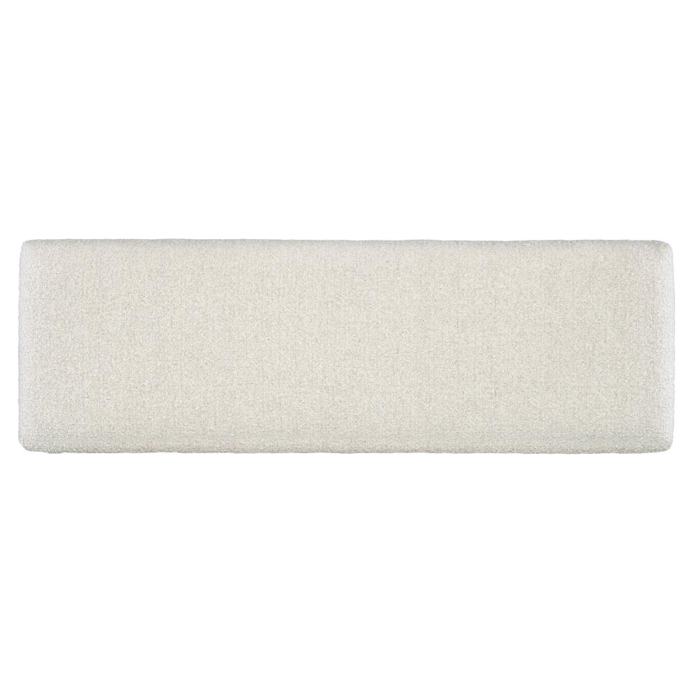 Isaac Modern Classic Cream Boucle Performance Light Oak Bedroom Bench
