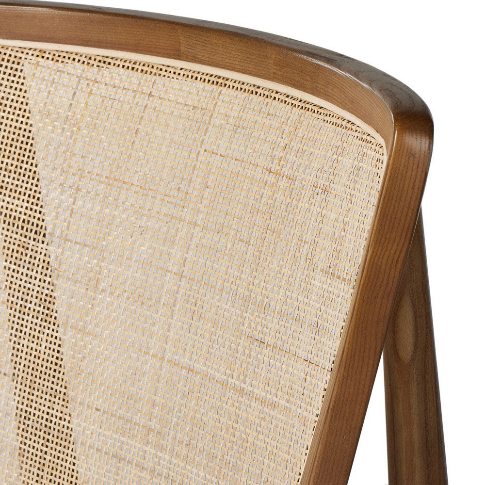 Morgan Coastal Beach Cream Performance Natural Cane Dining Side Chair ...