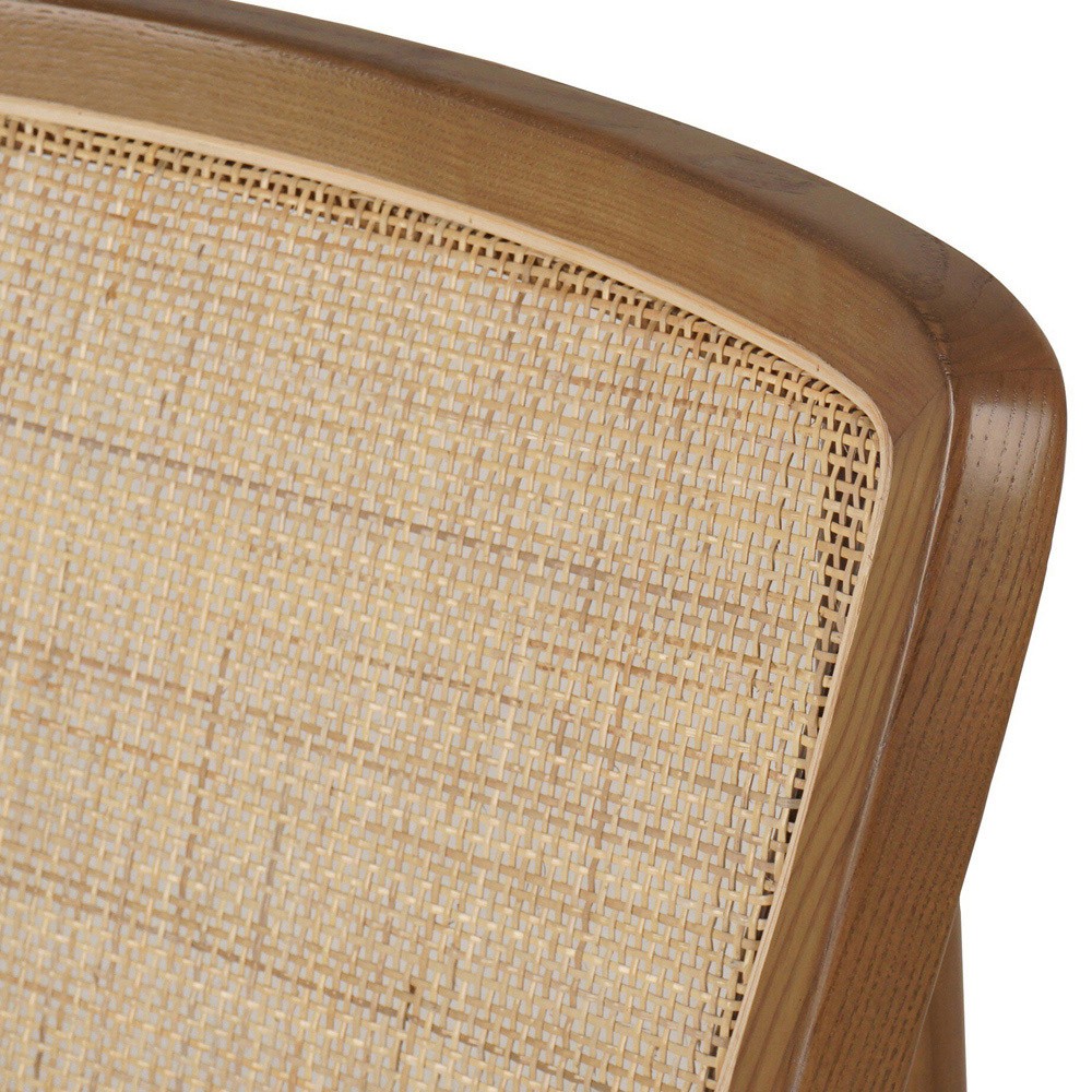 Morgan Coastal Beach Cream Performance Natural Cane Dining Side Chair ...
