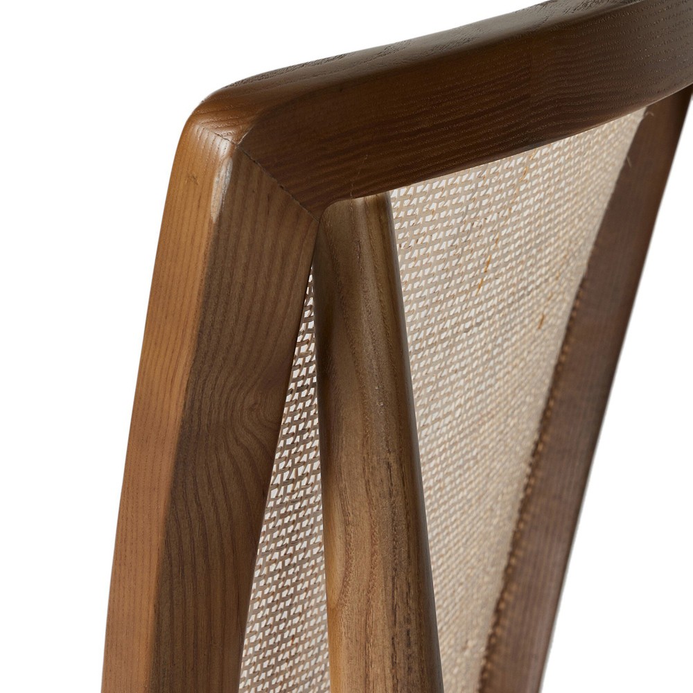 Morgan Coastal Beach Cream Performance Natural Cane Dining Side Chair ...