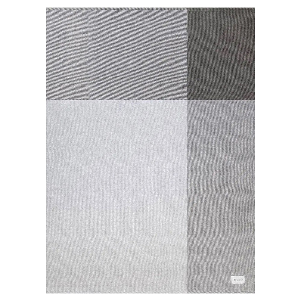 Shiloh Grey Tile Patterned Handwoven Indoor / Outdoor Throw Blanket