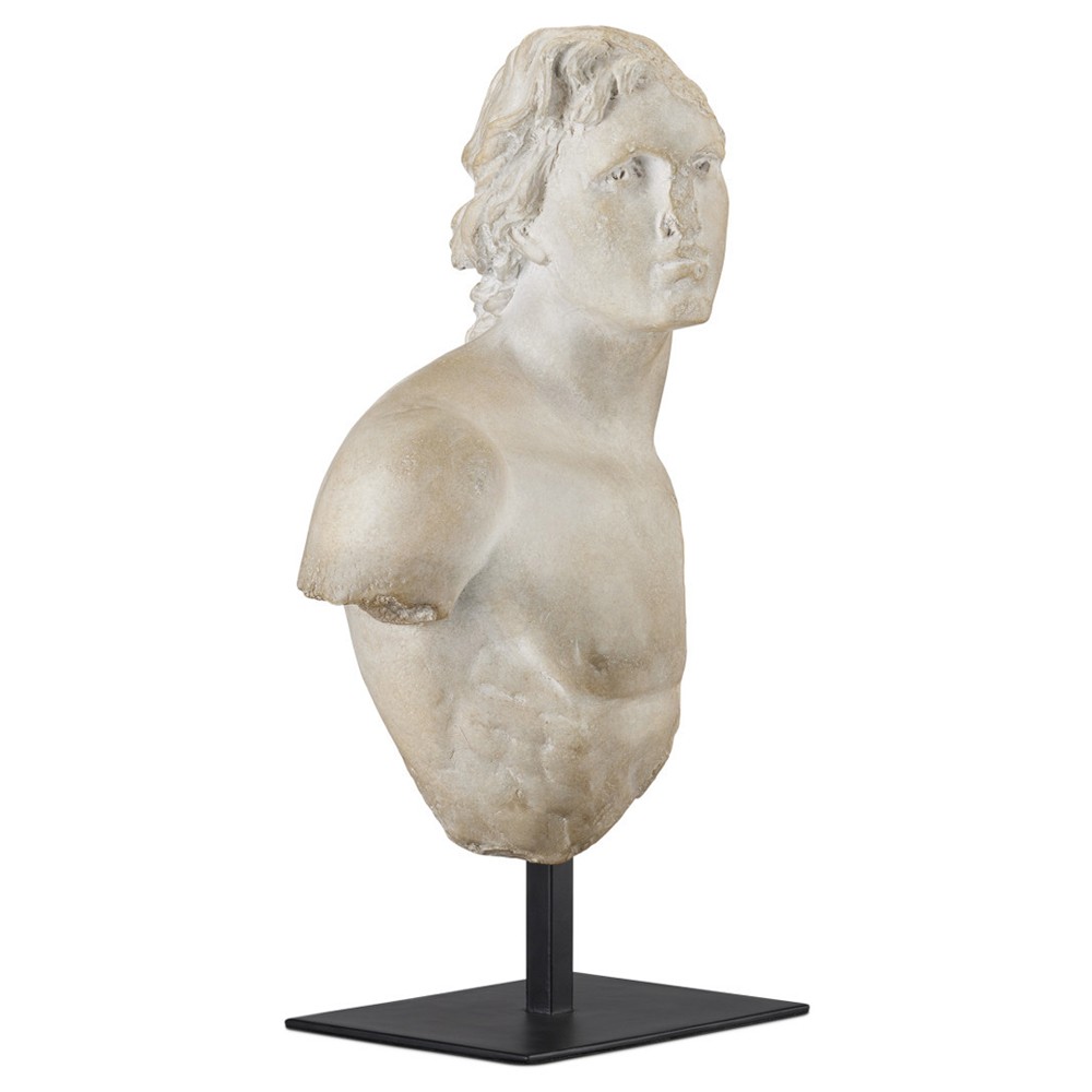 Julien French Country Beige Greek Torso Sculpture | Kathy Kuo Home