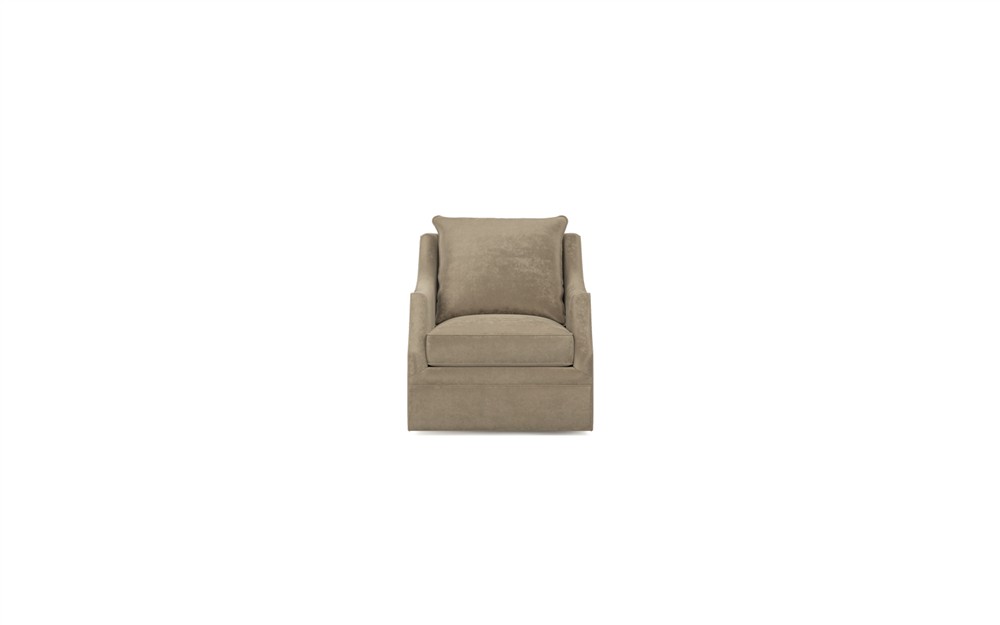 Romilly Wheat Swivel Chair | Kathy Kuo Home