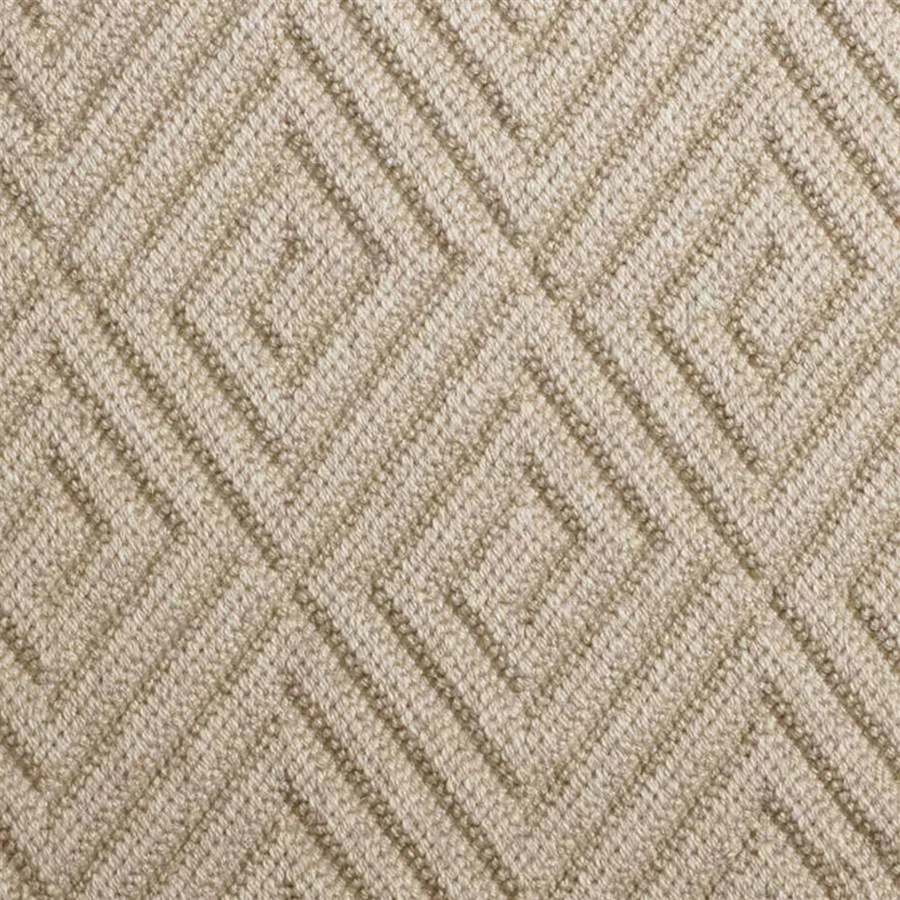 Fibreworks Sloane Modern Classic Sand Wool Textured Solid Rug - 6'x9' 6 ...